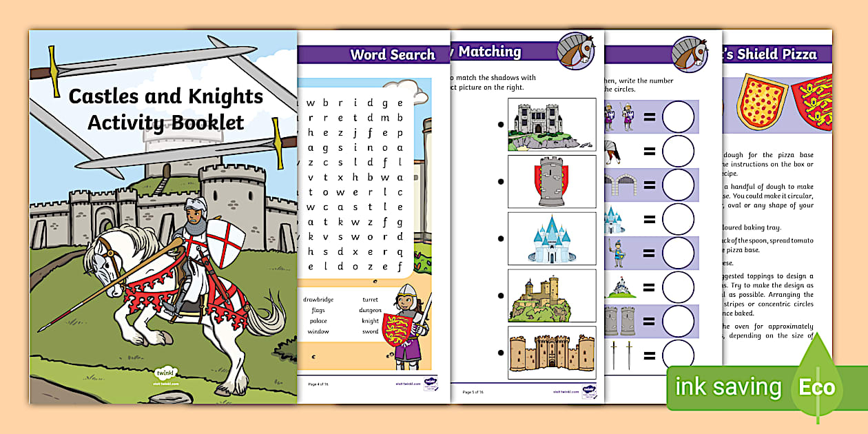 Castles and Knights Activity Booklet (teacher made) - Twinkl