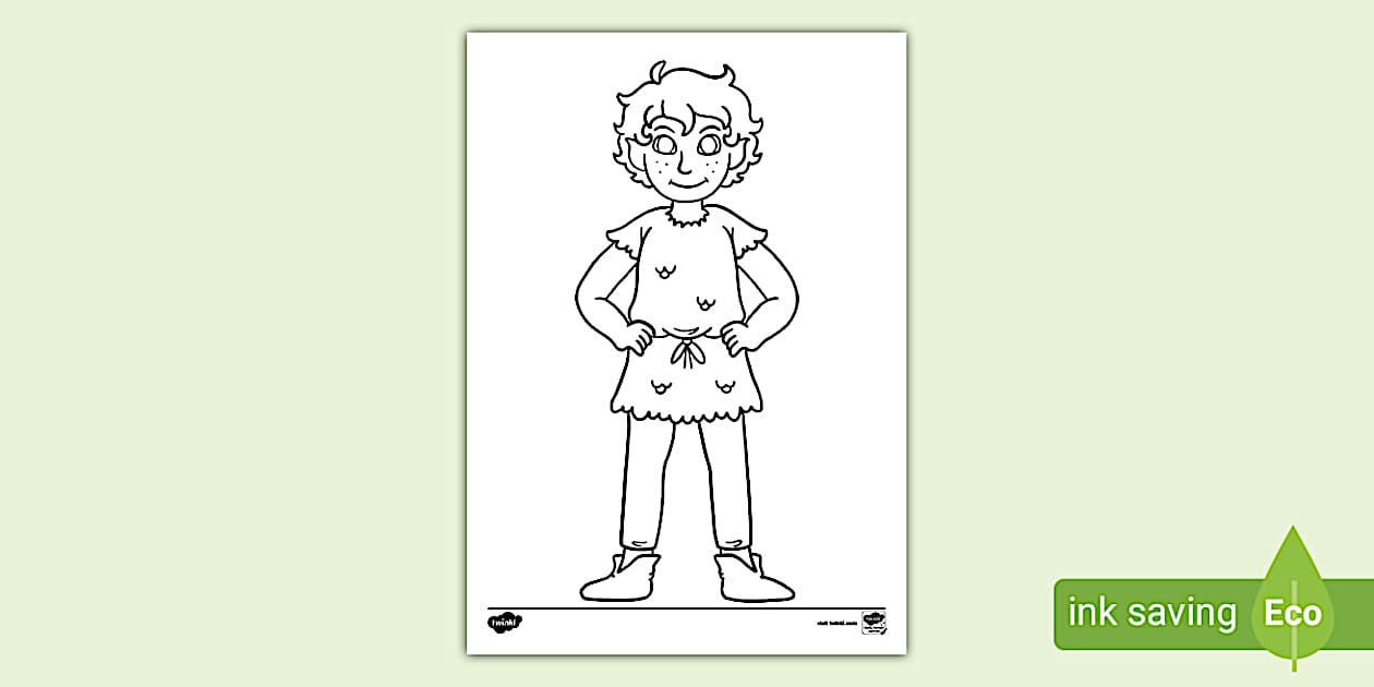 Peter Pan Colouring Sheet - Resources (teacher made)