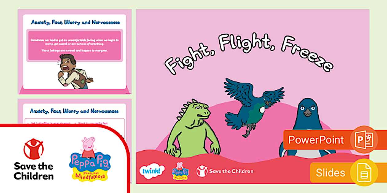 A Month of Mindfulness: Fight, Flight, Freeze PowerPoint