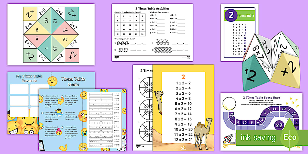 2 Times Table (teacher made) - Twinkl