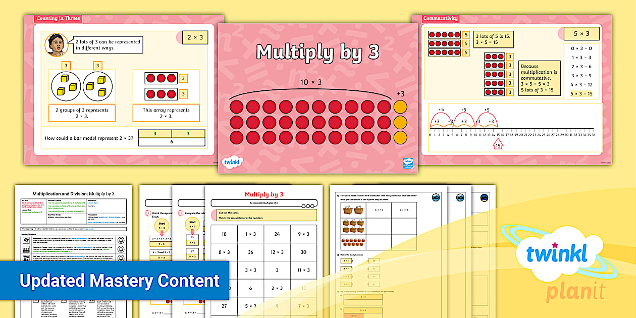 👉 Y3 Multiplication and Division Planit Maths Lesson 3