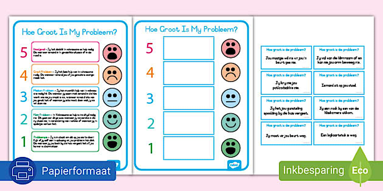 Hoe Groot is My Probleem (teacher made) - Twinkl