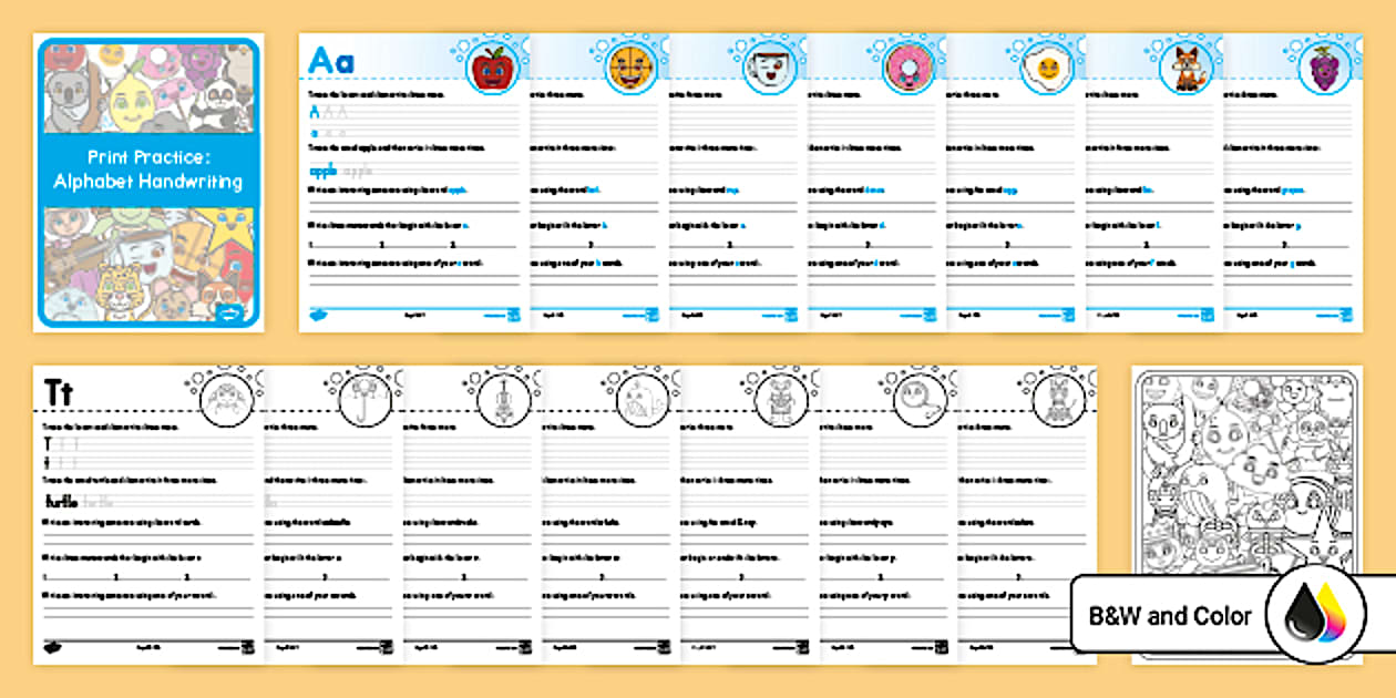 Alphabet Practice Sheets | Resource | Twinkl USA - Twinkl