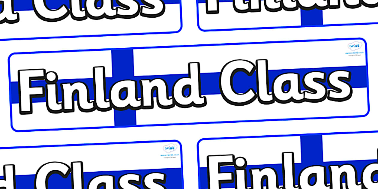 Finland Themed Classroom Display Banner (teacher made)