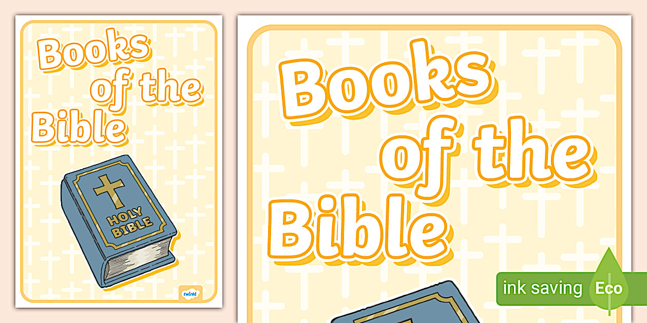 Books of the Bible Display Poster (teacher made) - Twinkl