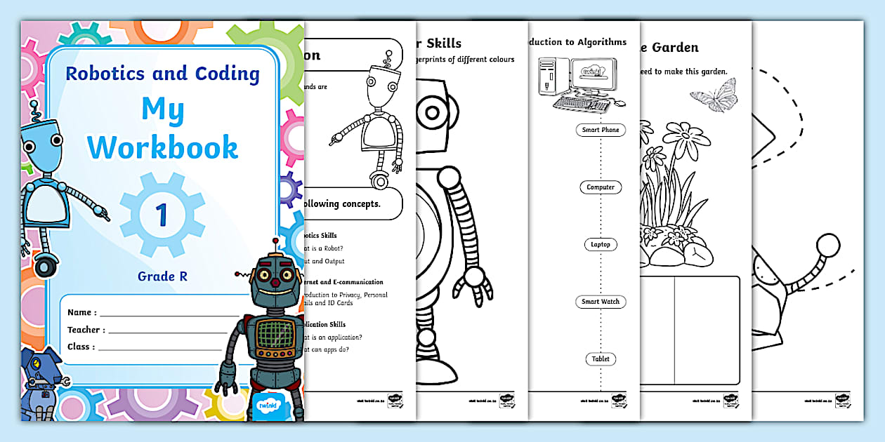 Grade R - Coding and Robotics - Term 1- Workbook (Extra Practice)