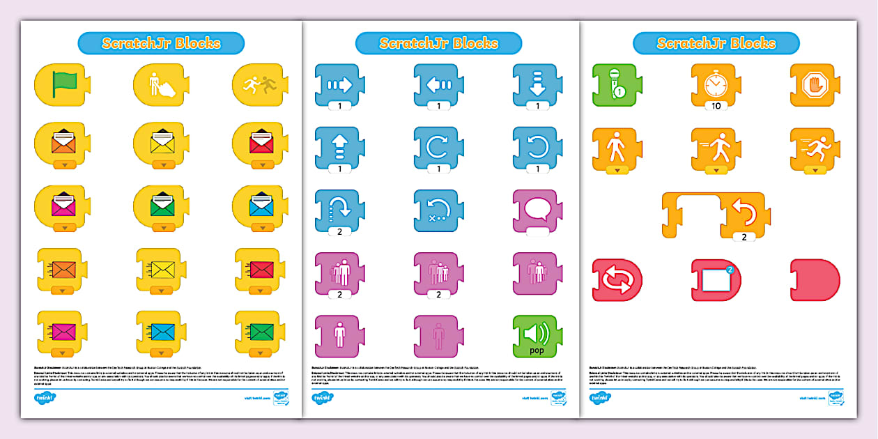 FREE! - ScratchJr Blocks (teacher made) - Twinkl