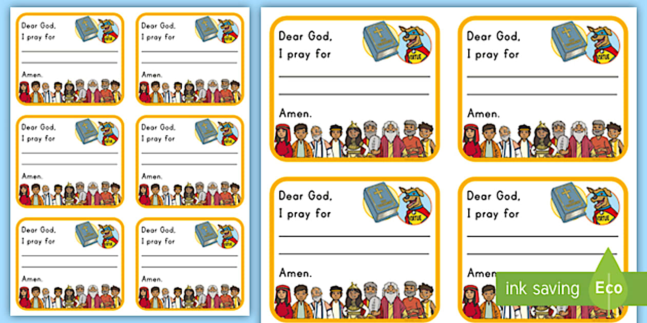Old Testament Heroes Prayer Cards | VBS | Twinkl USA