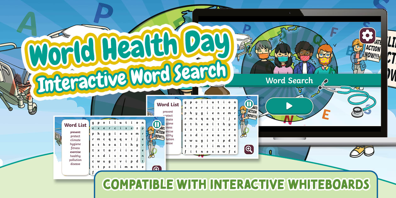 World Health Day Interactive Word Search