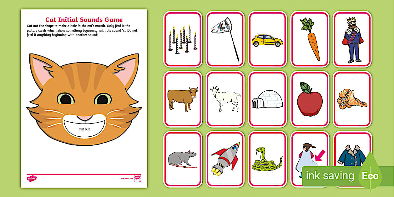 Cat Initial Sound Game: Letter c - Twinkl