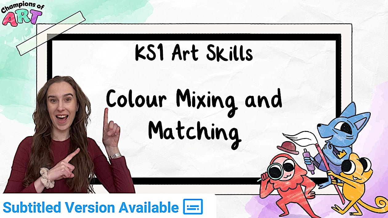 Colour Mixing and Matching Art Concept Video