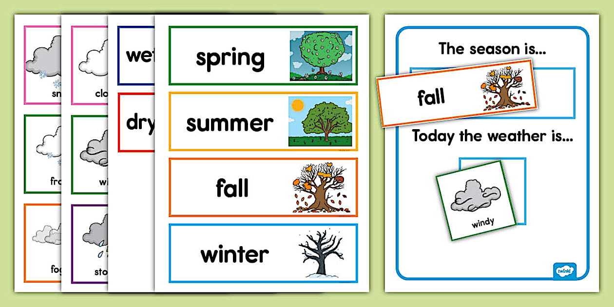 Weather and Seasons Circle Time Calendar (teacher made)