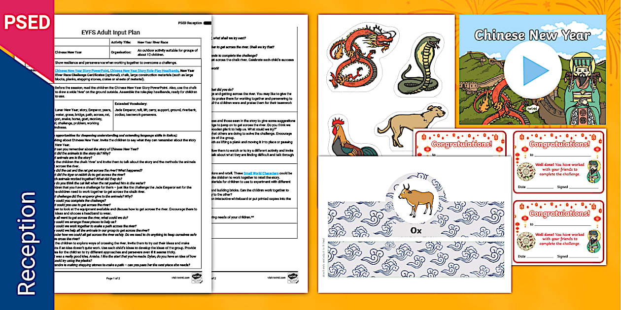 EYFS Chinese New Year River Race PSED Adult Input Plan