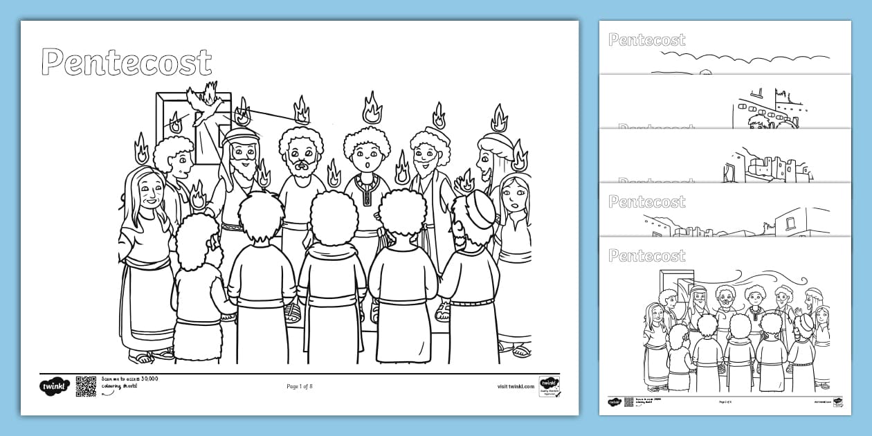 KS1 Pentecost Colouring Sheets