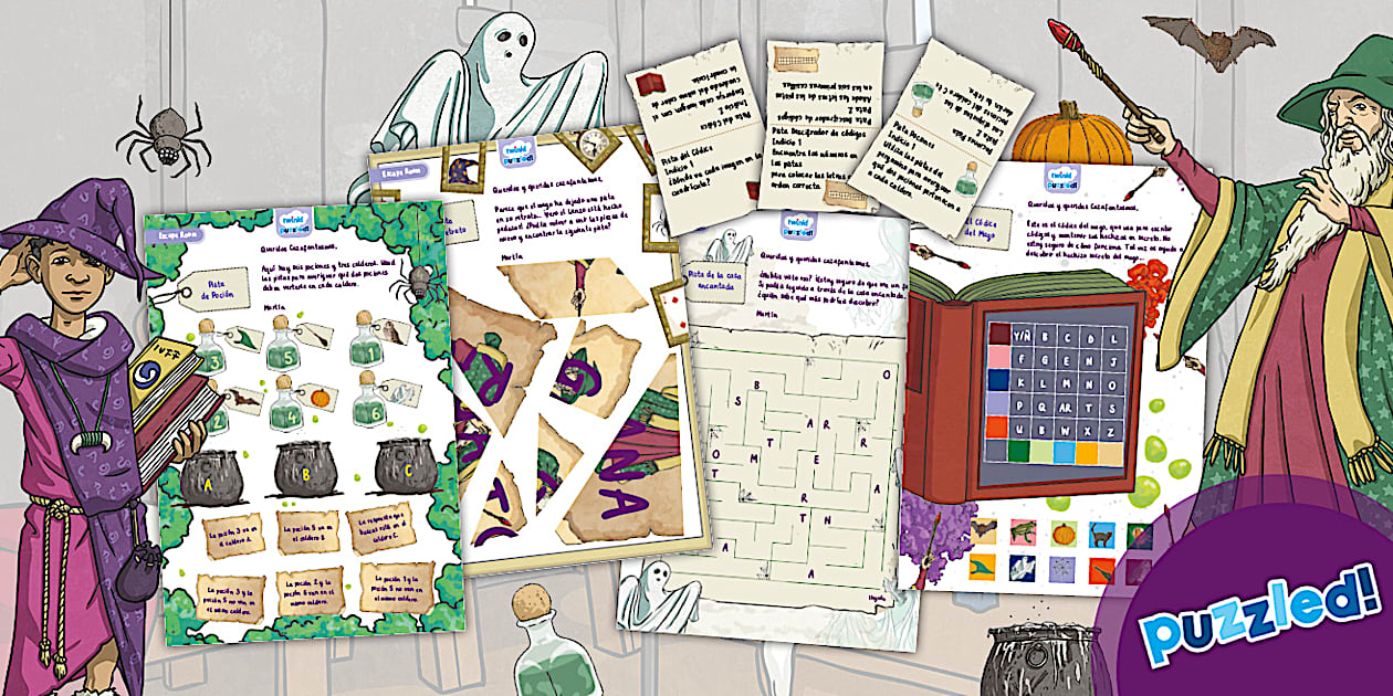 Escape room: Espeluznante Halloween - Twinkl Puzzled