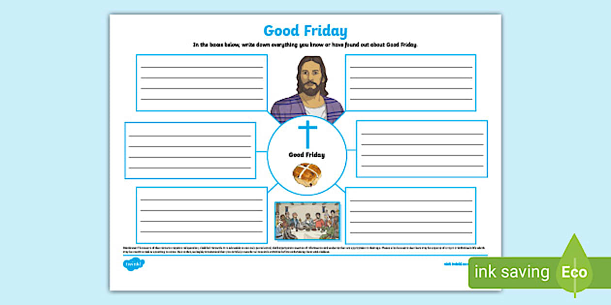 Good Friday Mind Map (teacher made) - Twinkl