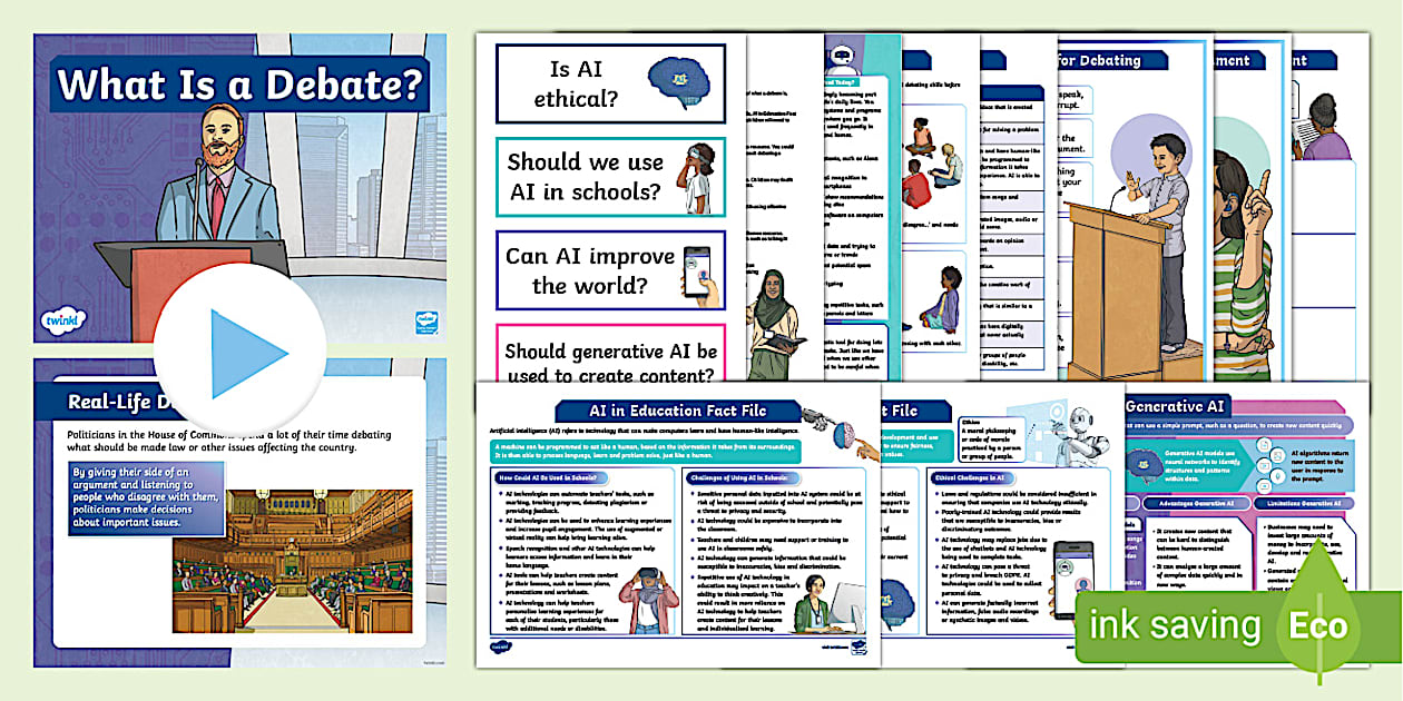 AI Debate Pack - KS2 - Twinkl - Computing - Twinkl