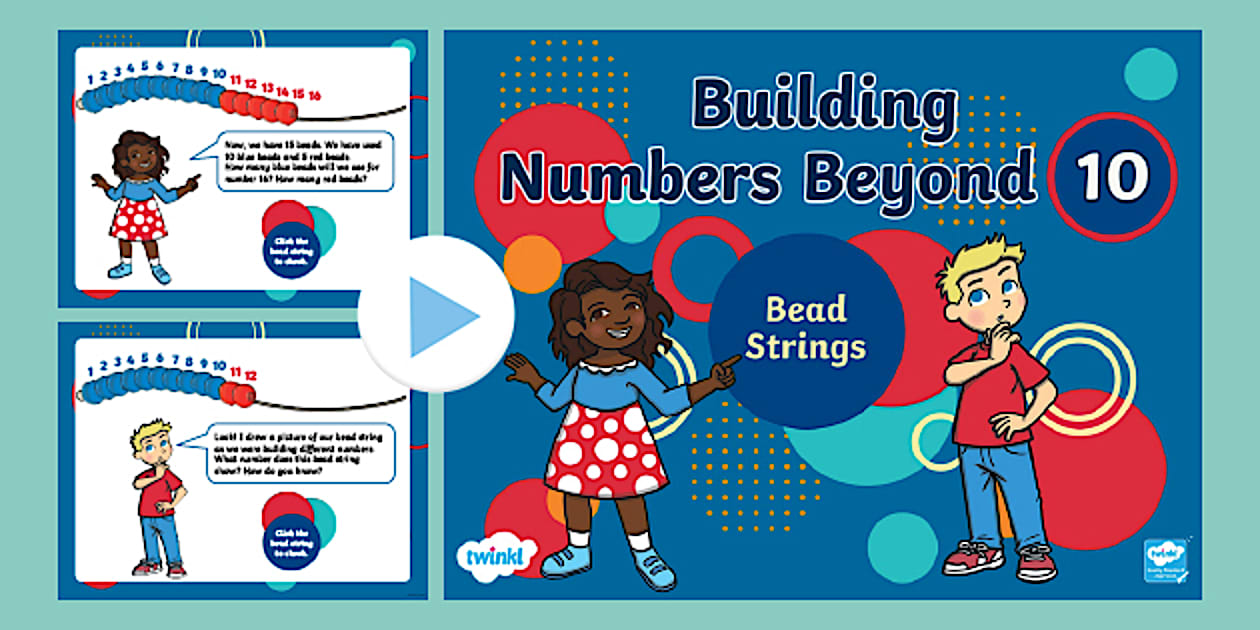👉 Building Numbers Beyond 10 Bead String PowerPoint