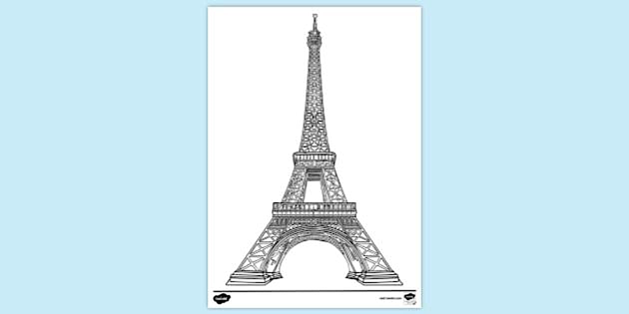 Tower Colouring Page | Colouring Sheets (teacher made)