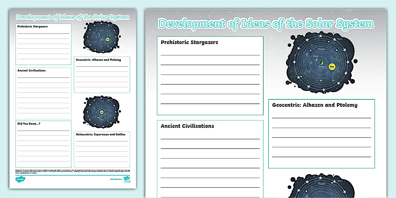 Development of Ideas of the Solar System Fact File Template