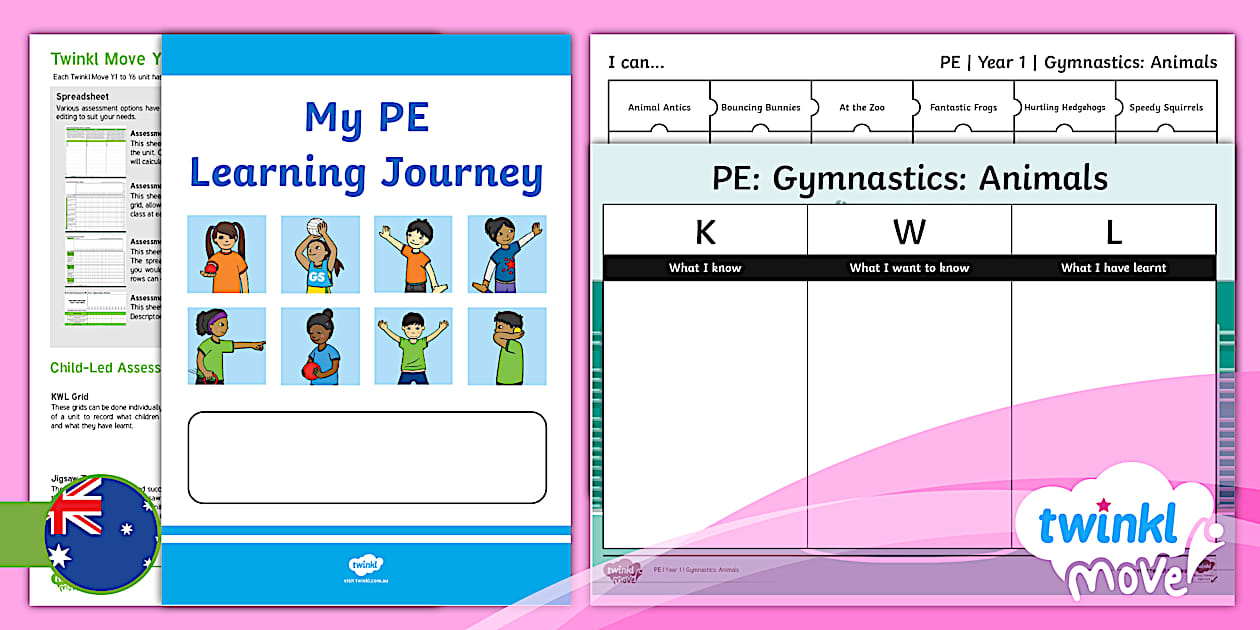 Move PE Year 1 Gymnastics: Animals Assessment Pack - Twinkl