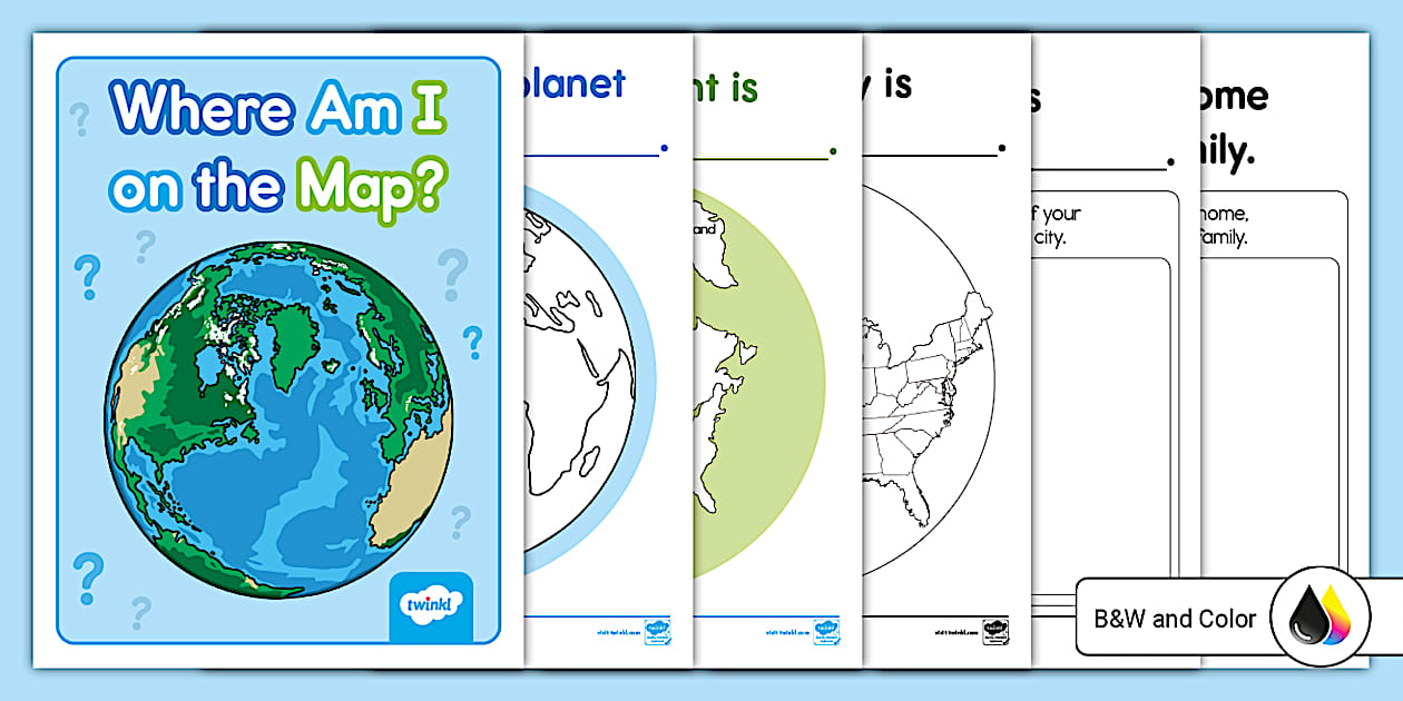Where Am I on the Map? Activity Booklet for K-2nd Grade