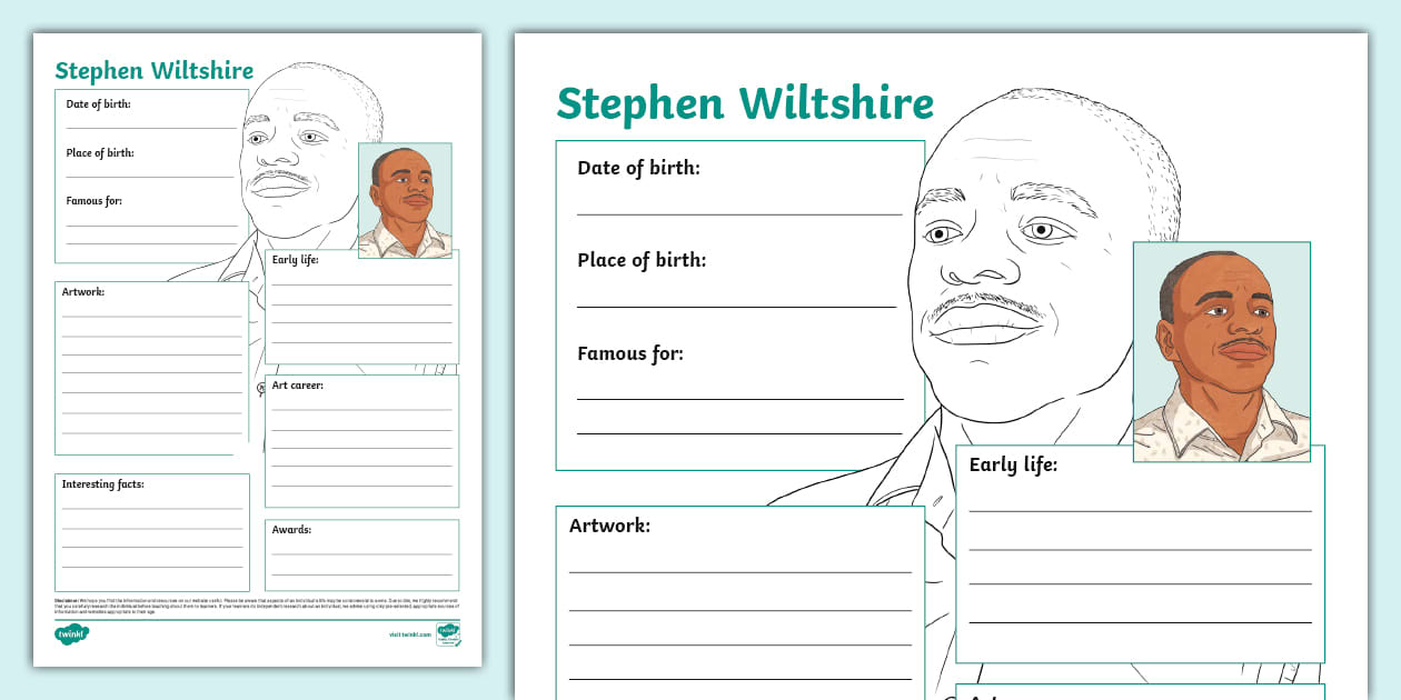 Stephen Wiltshire Fact File Template (professor feito)