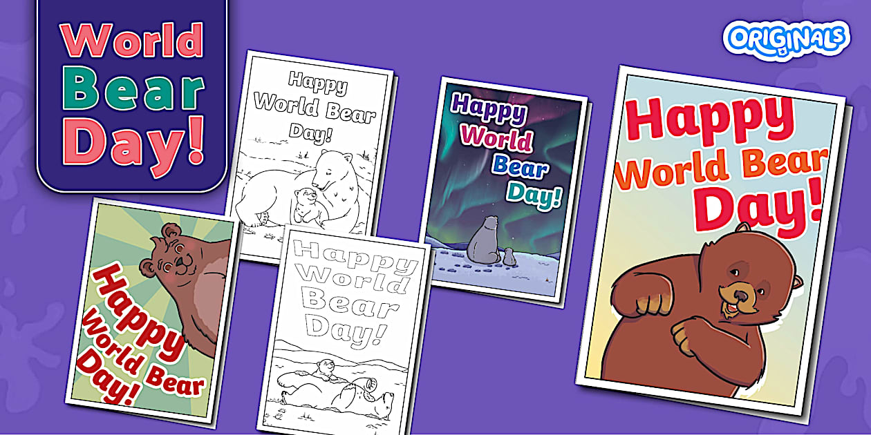 Happy World Bear Day Greetings Card