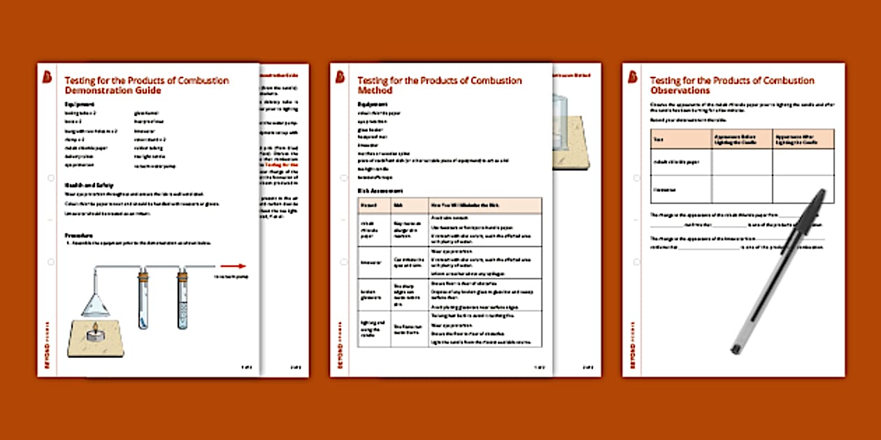 Testing for the Products of Combustion Investigation Beyond