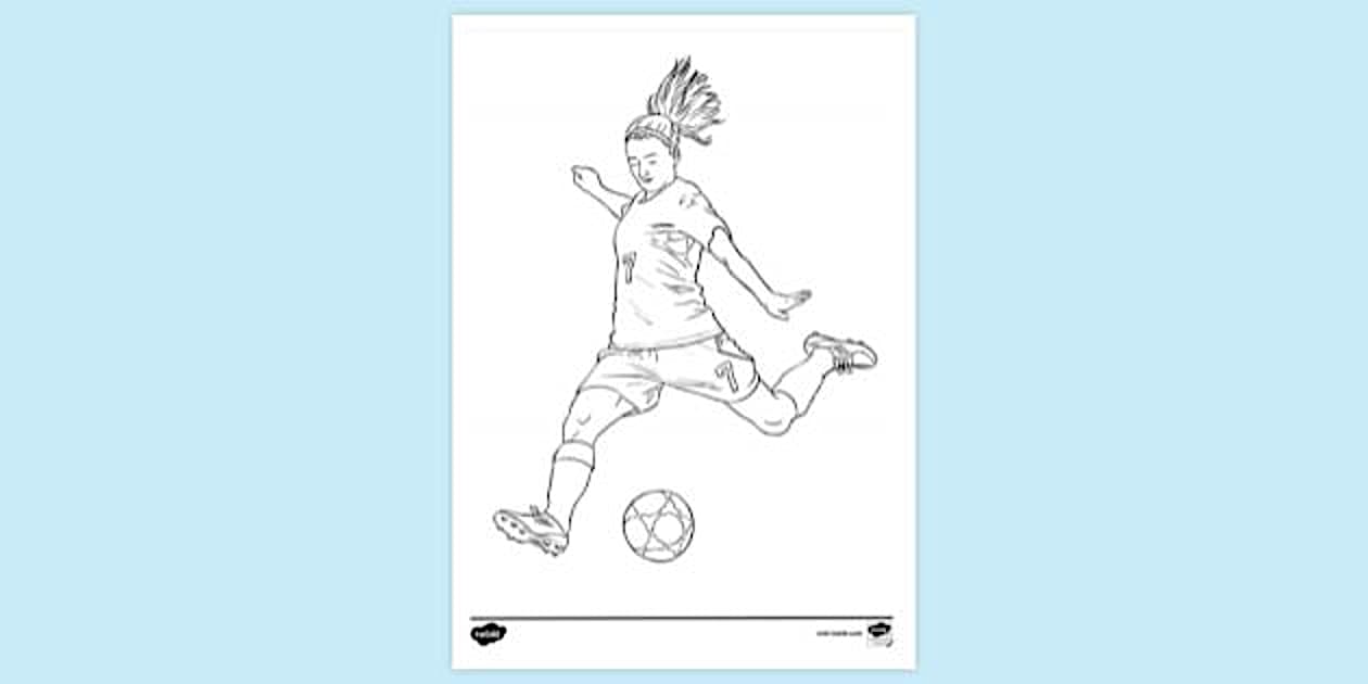 Soccer Player Colouring | Colouring Sheets (teacher made)