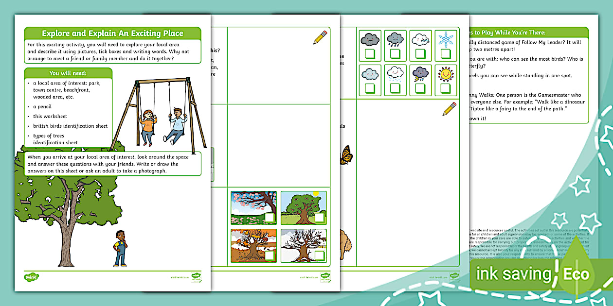 Explore and Explain an Exciting Place (teacher made)