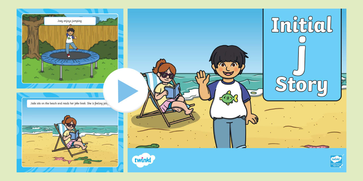 Initial j Story PowerPoint - Primary Education Phonics