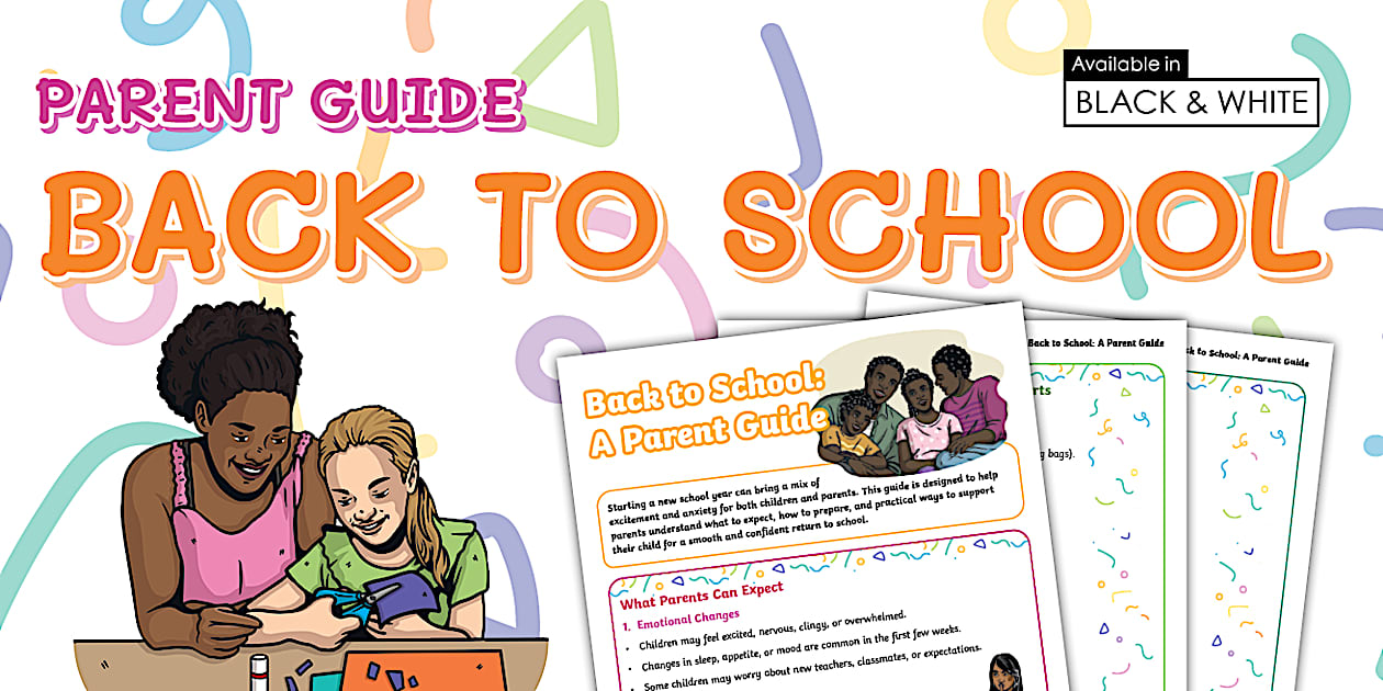 Back to School Information for Parents – Parents' Guide