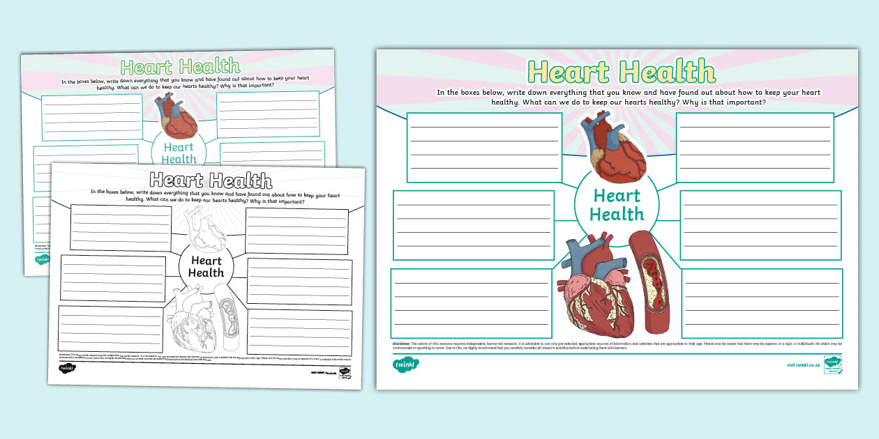 Heart Health Mind Map - Twinkl Mind Maps (teacher made)