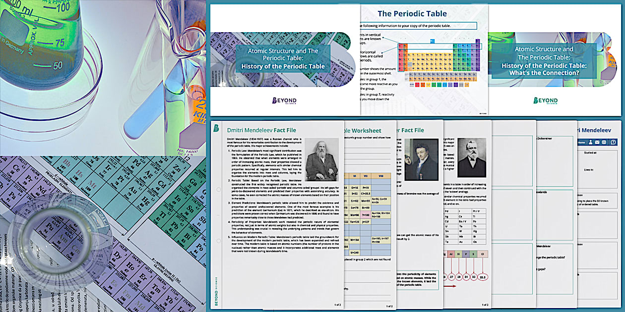 Atomic Structure and The Periodic Table: History of the Periodic Table