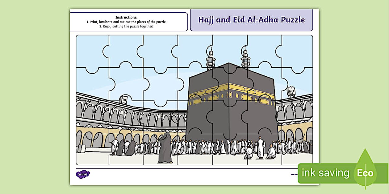 Hajj and Eid Al-Adha Puzzle Activity