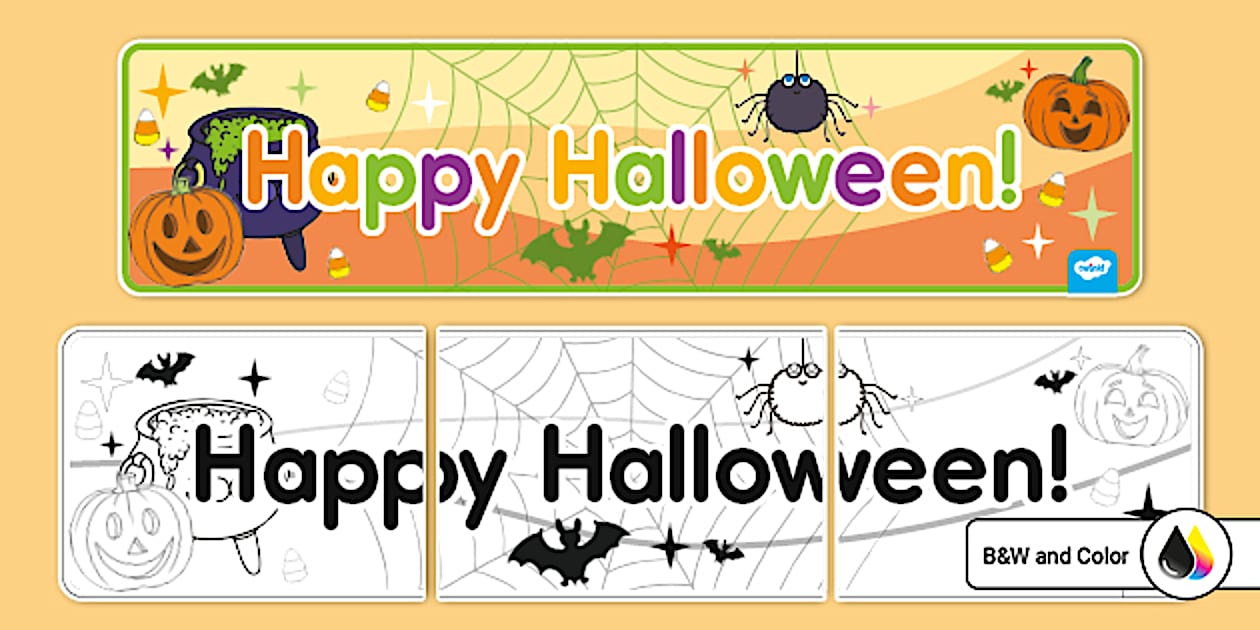 Halloween Printable Banner | Teaching Resources | Twinkl USA