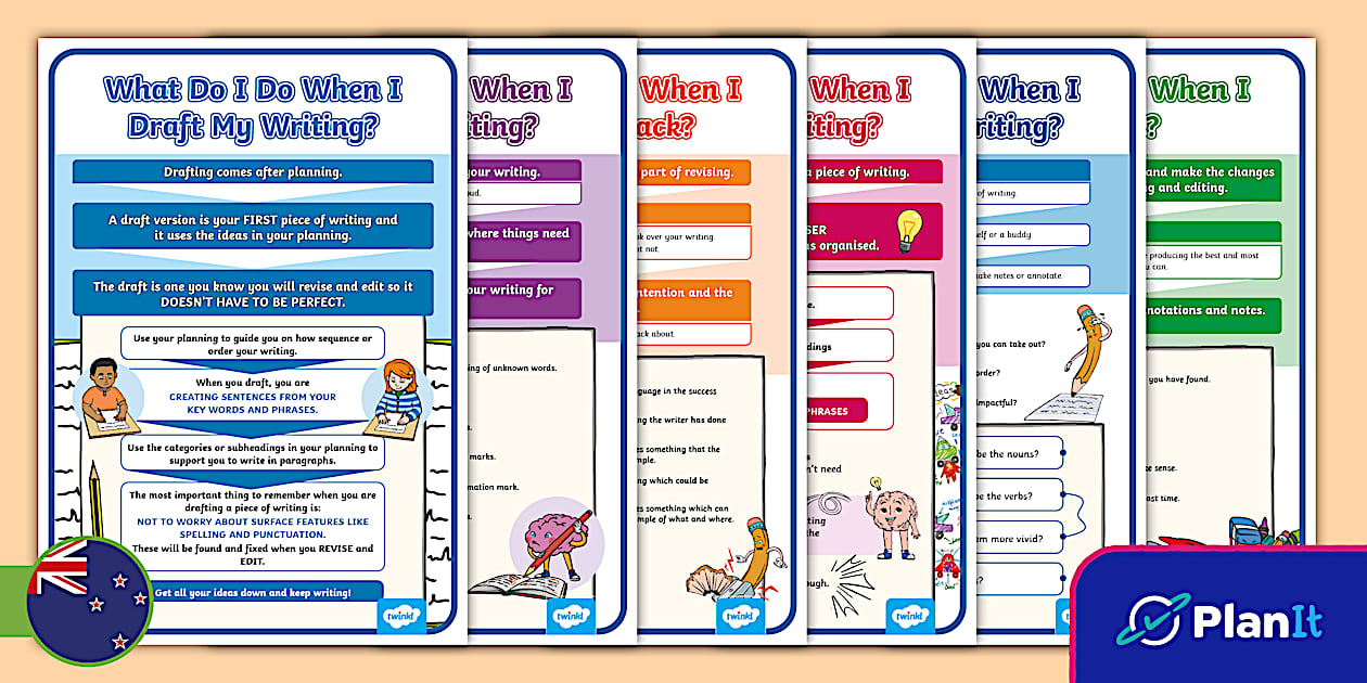 During year 4: Writing: Writing Processes: Display Pack