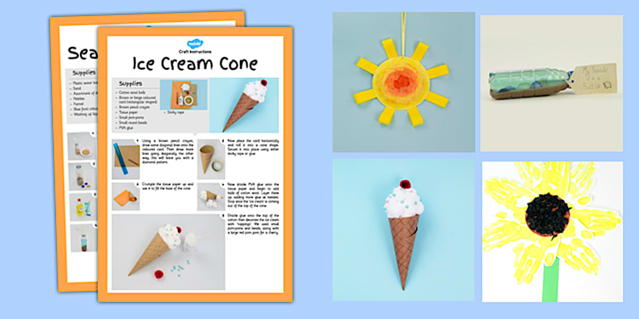 KS1 Summer Craft Art Activities | Summer Craft Activity Pack