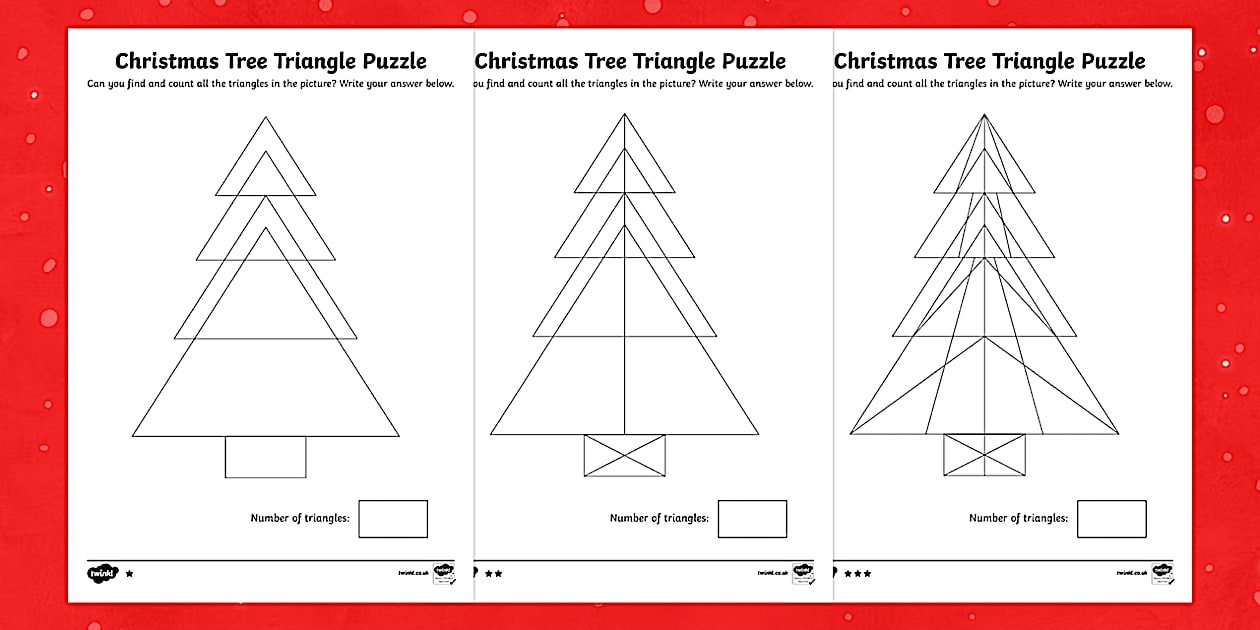 Middle Ability Tree Triangles Activity (teacher made)