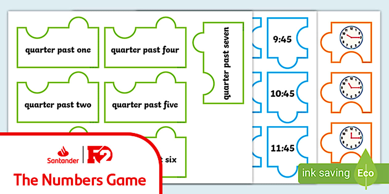 FREE! - 👉 The Numbers Game: Quarter Past/Quarter To [Mild]