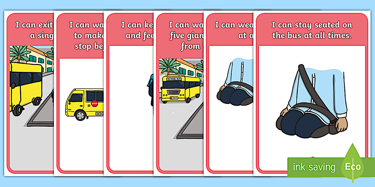 Editable UAE Bus Safety Display Posters (teacher made)