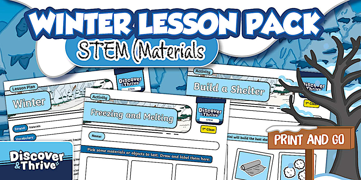 STEM Winter Lesson Pack for Materials