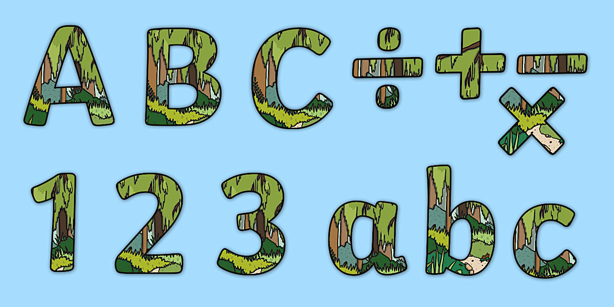 Enchanted Woodland - Display Lettering (teacher made)