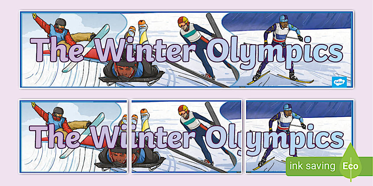 Winter Olympics Display Banner | Classroom Display - Twinkl