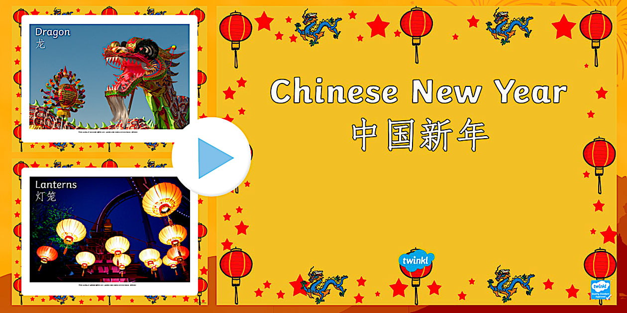 Chinese New Year Photo PowerPoint English/Mandarin Chinese - Chinese ...