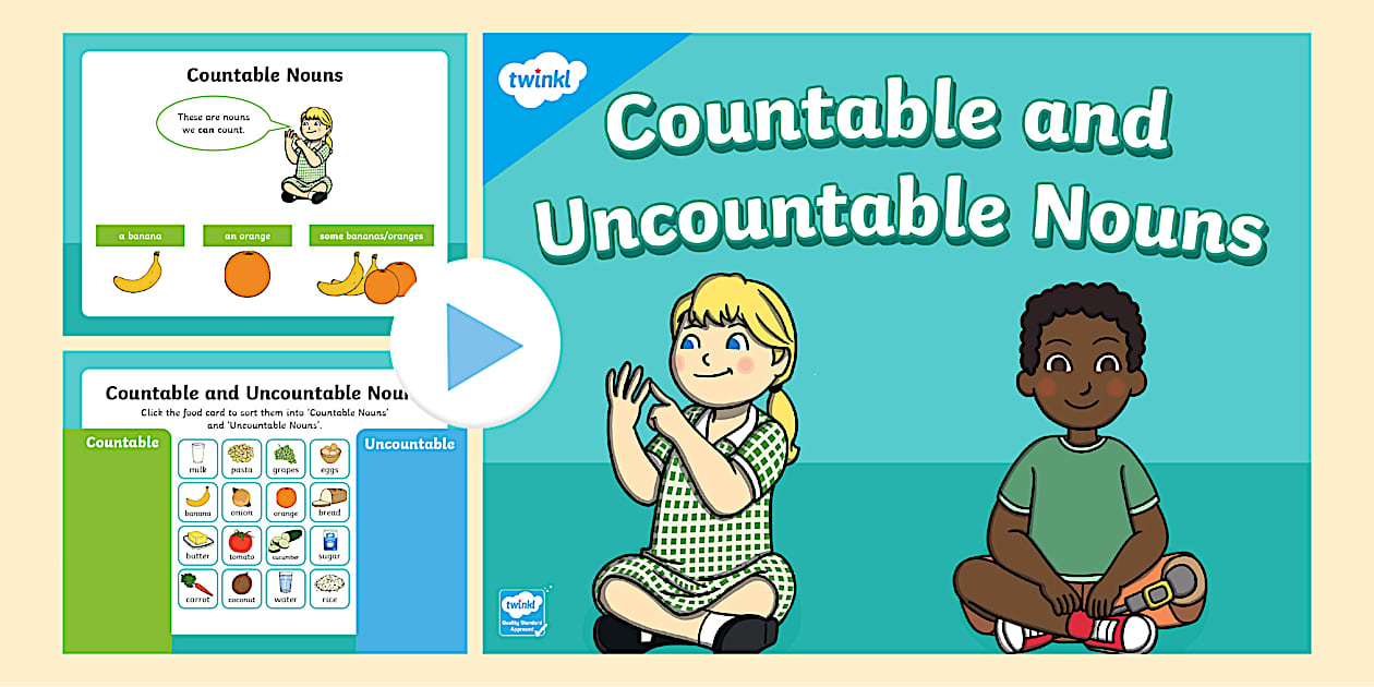 Countable and Uncountable Nouns Food Sorting PowerPoint