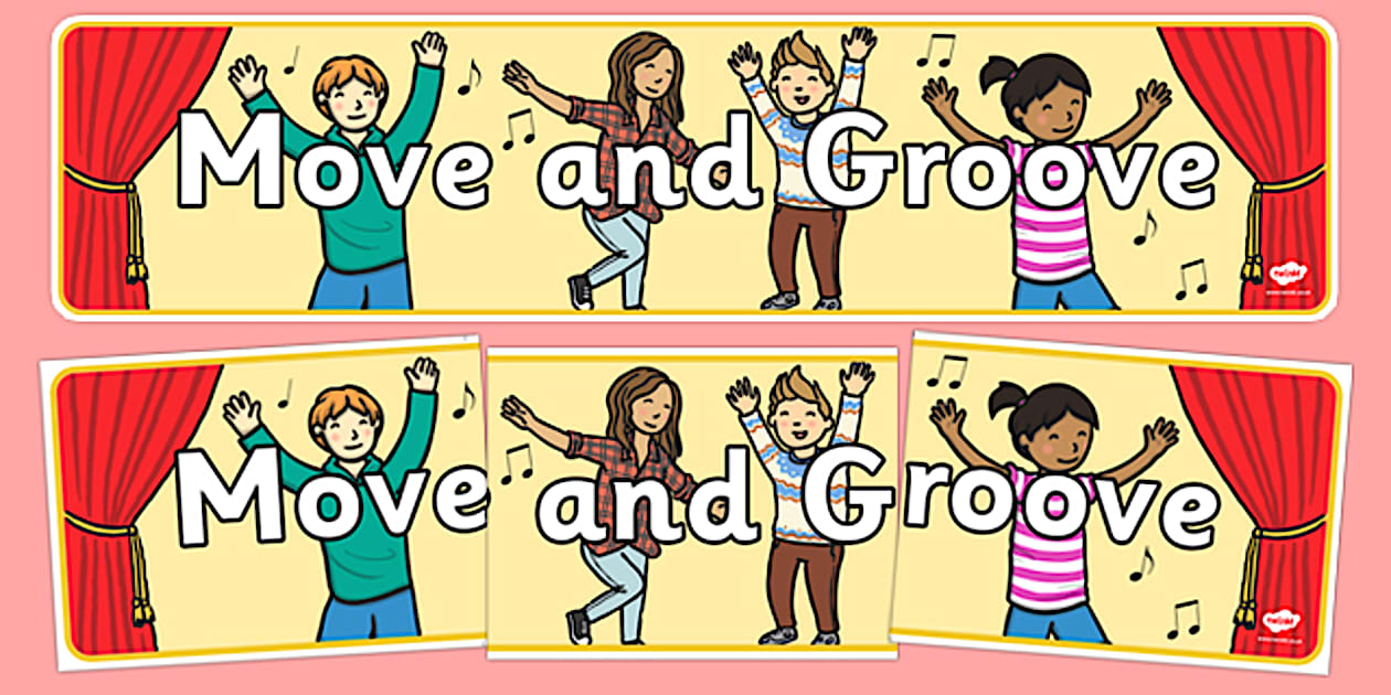 Precursive Move and Groove Display Banner (teacher made)