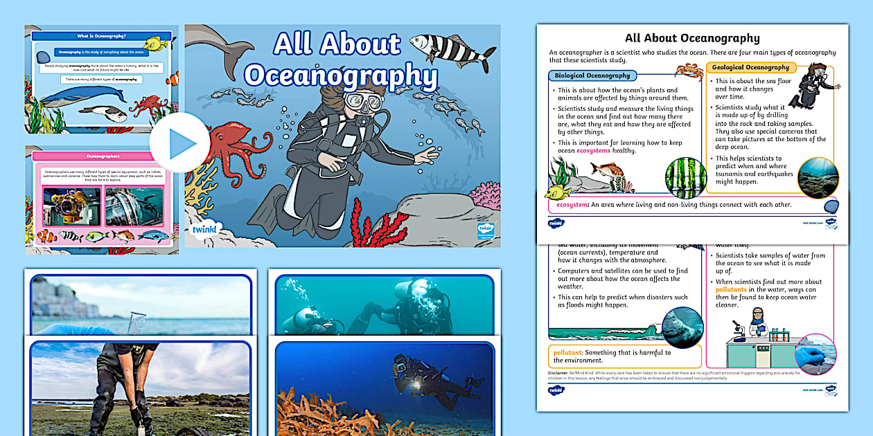 Oceanography PowerPoint, Fact File and Photo Pack - Twinkl