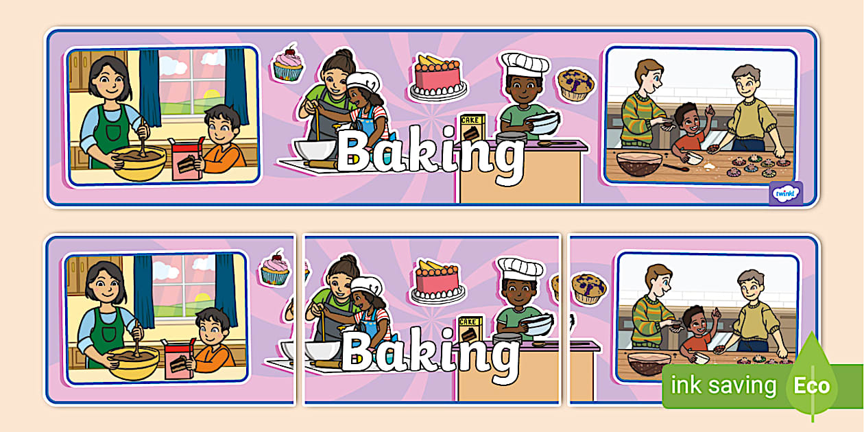 Baking Display Banner, Baking, Cooking (teacher made)